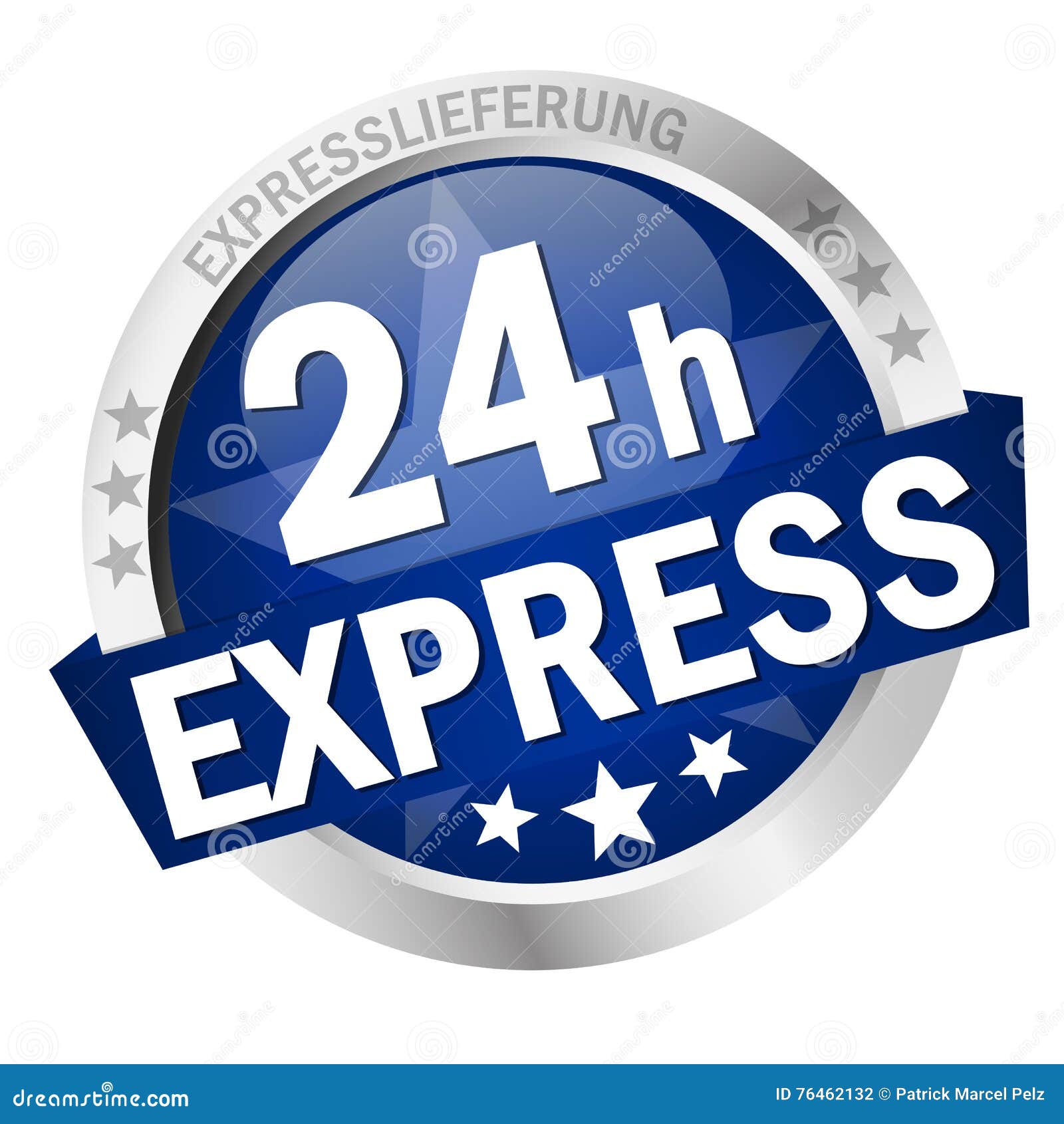 Button 24h Express stock vector. Illustration of marketing - 76462132