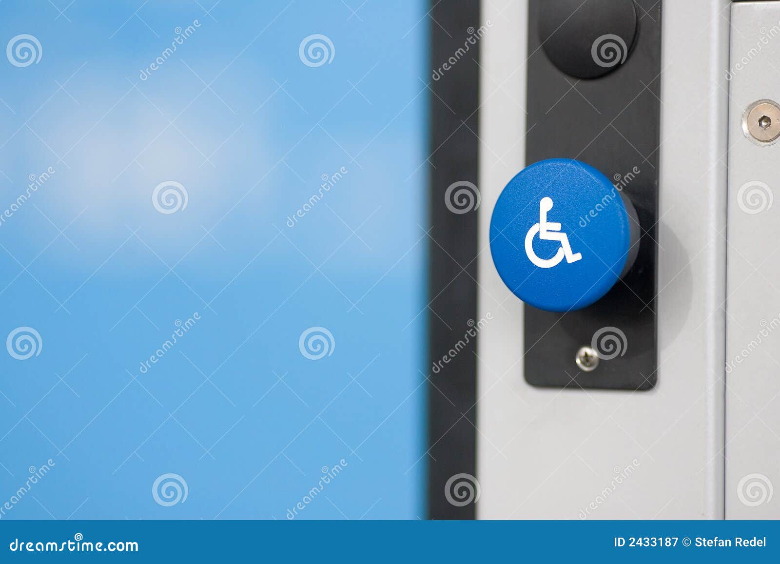 Button for Handicapped Persons Stock Image - Image of blue, assistance ...