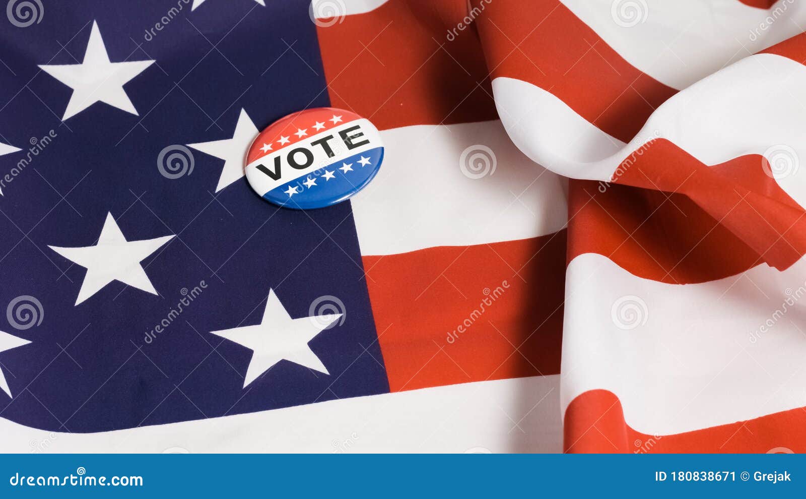 Button of I Voted on US Flag Stock Image - Image of flag, america ...