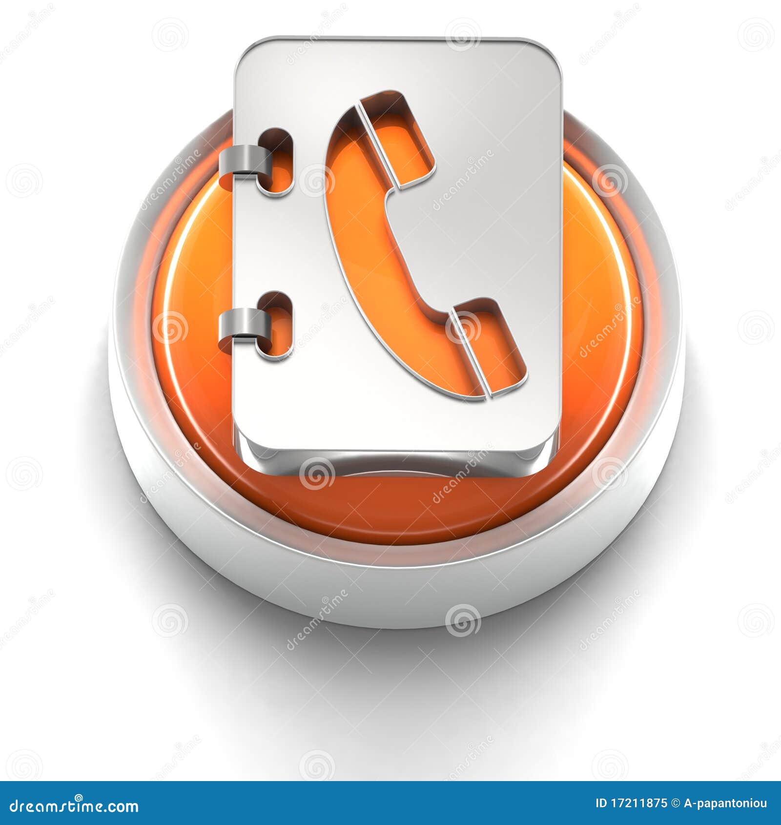 Button Icon: Address Book stock illustration. Illustration of rendering ...