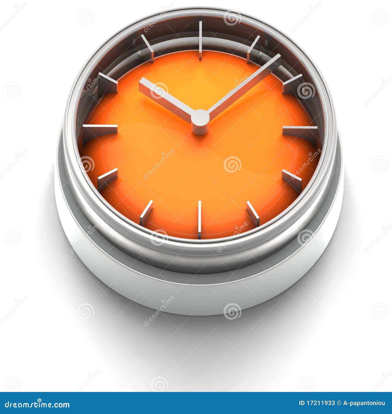 Button Icon: Clock stock illustration. Illustration of metal - 17211933