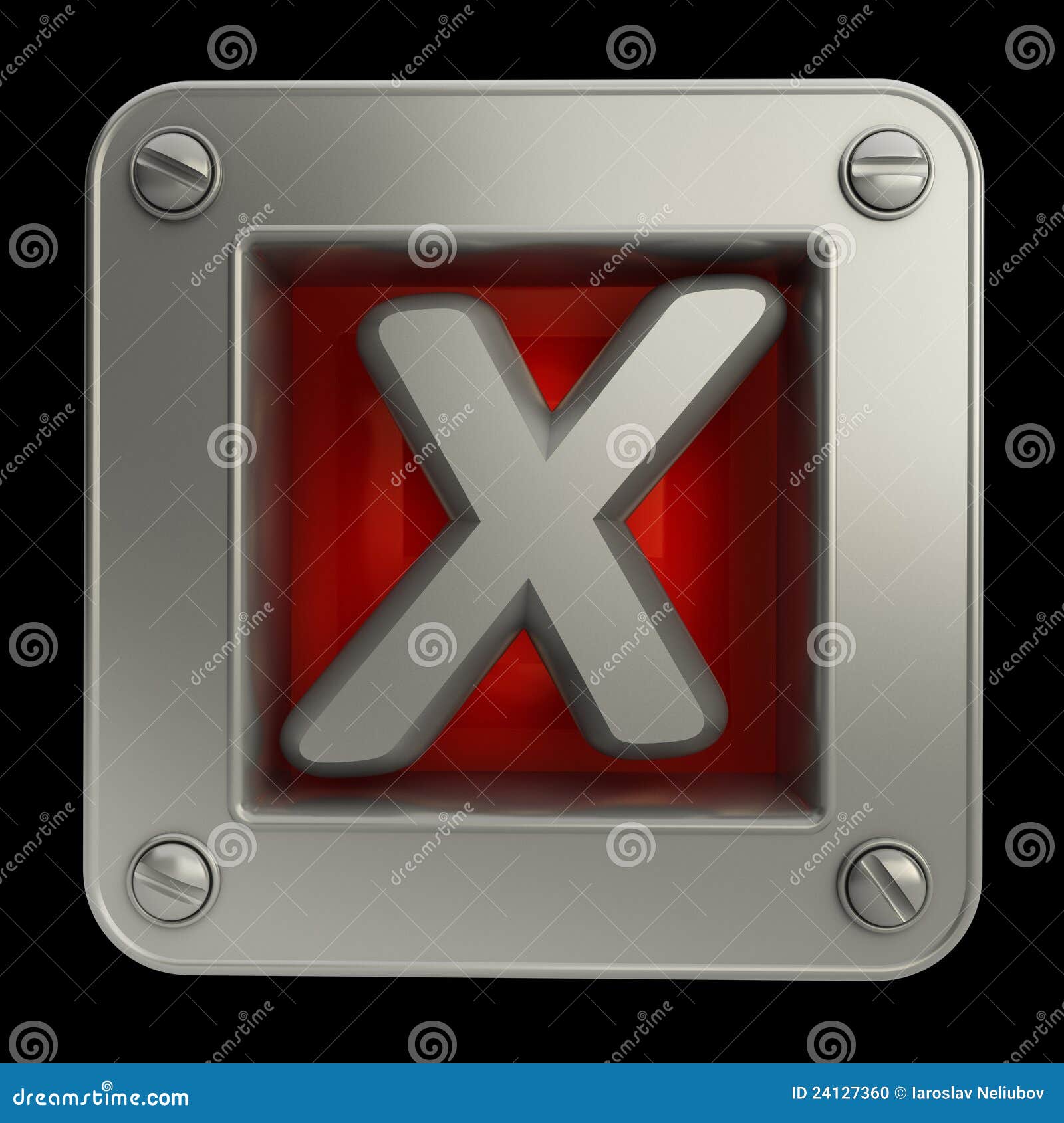 Button Icon with Cross Symbol Stock Illustration - Illustration of ...