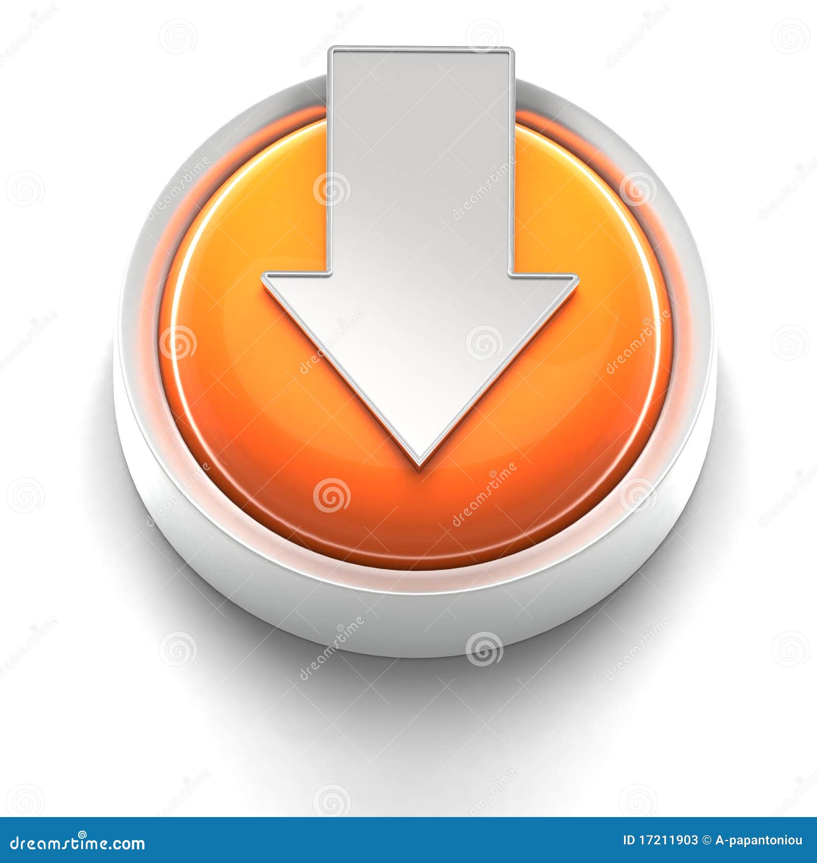 Button Icon: Download stock illustration. Illustration of symbol - 17211903