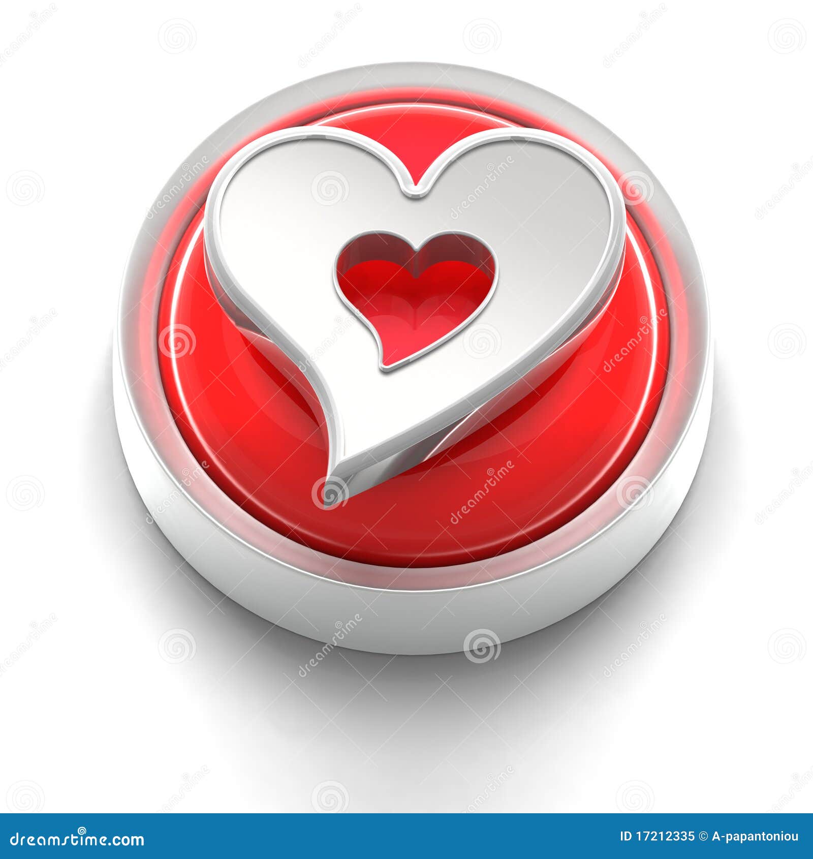 Button Icon: Heart stock illustration. Illustration of circle - 17212335