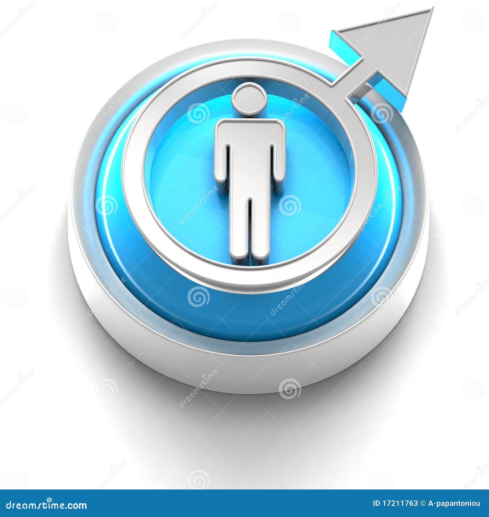 Button Icon: Male stock illustration. Illustration of internet - 17211763