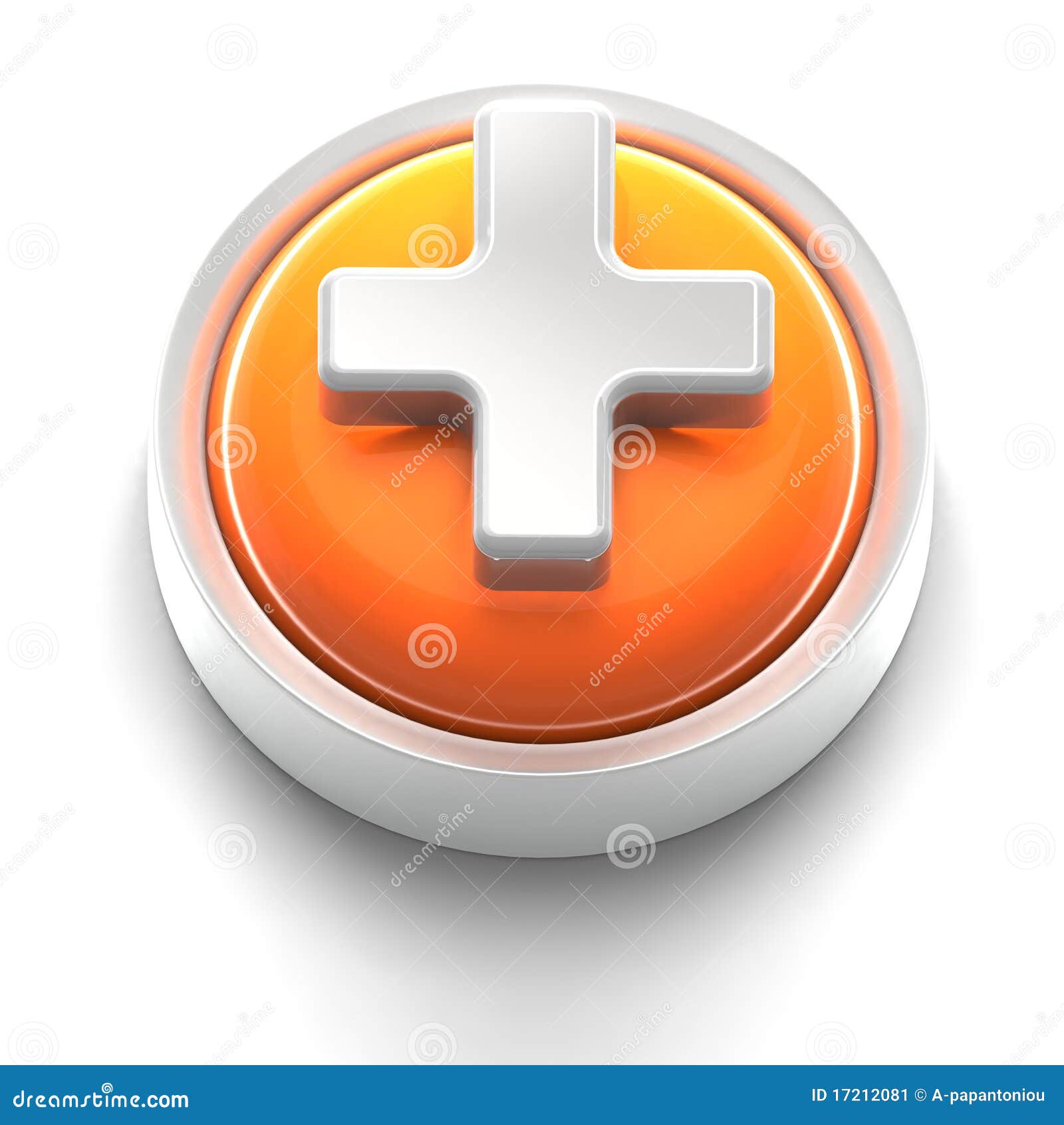 Button Icon: Plus stock illustration. Illustration of graphics - 17212081