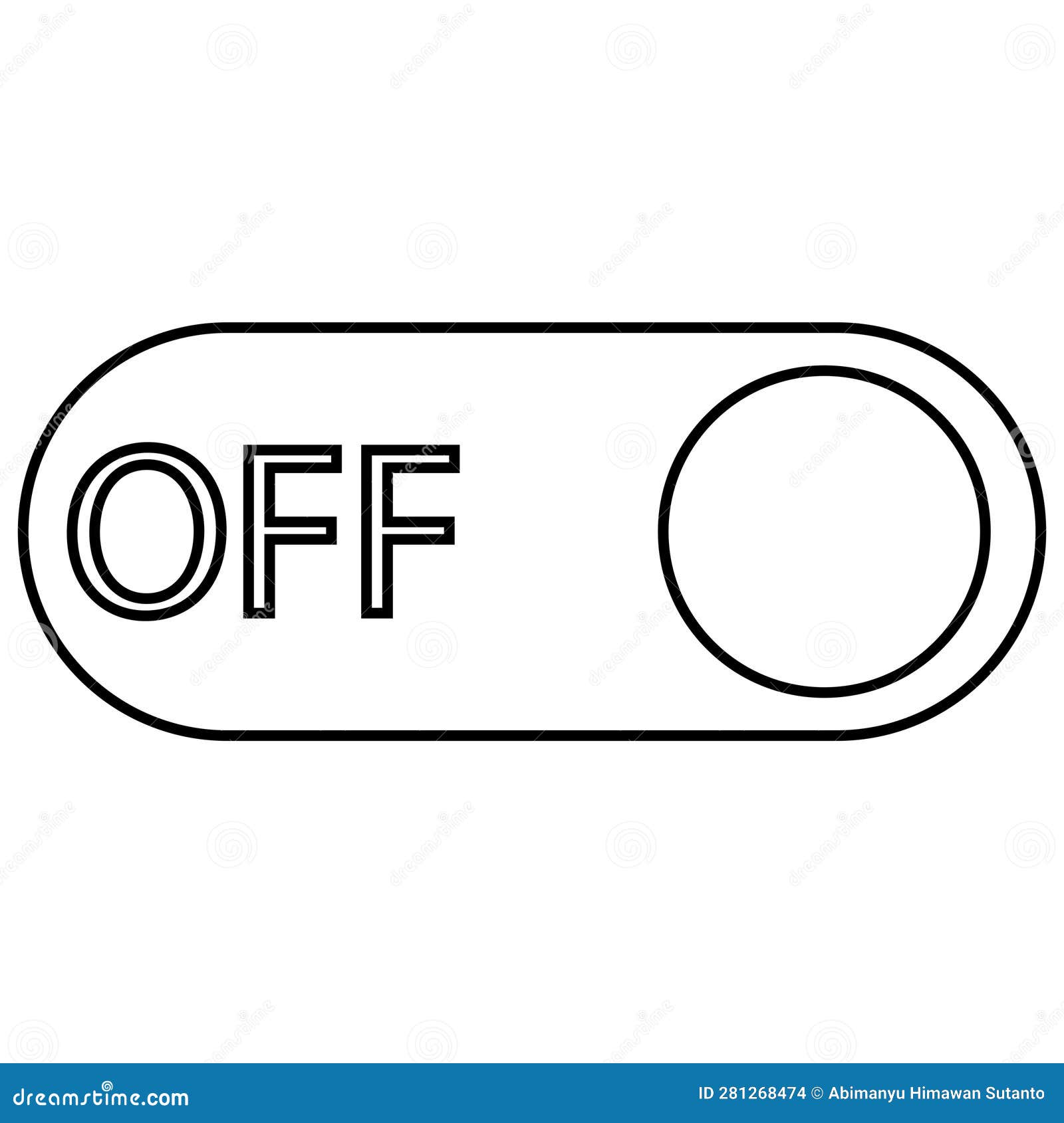 On button icon vector stock vector. Illustration of light - 281268474