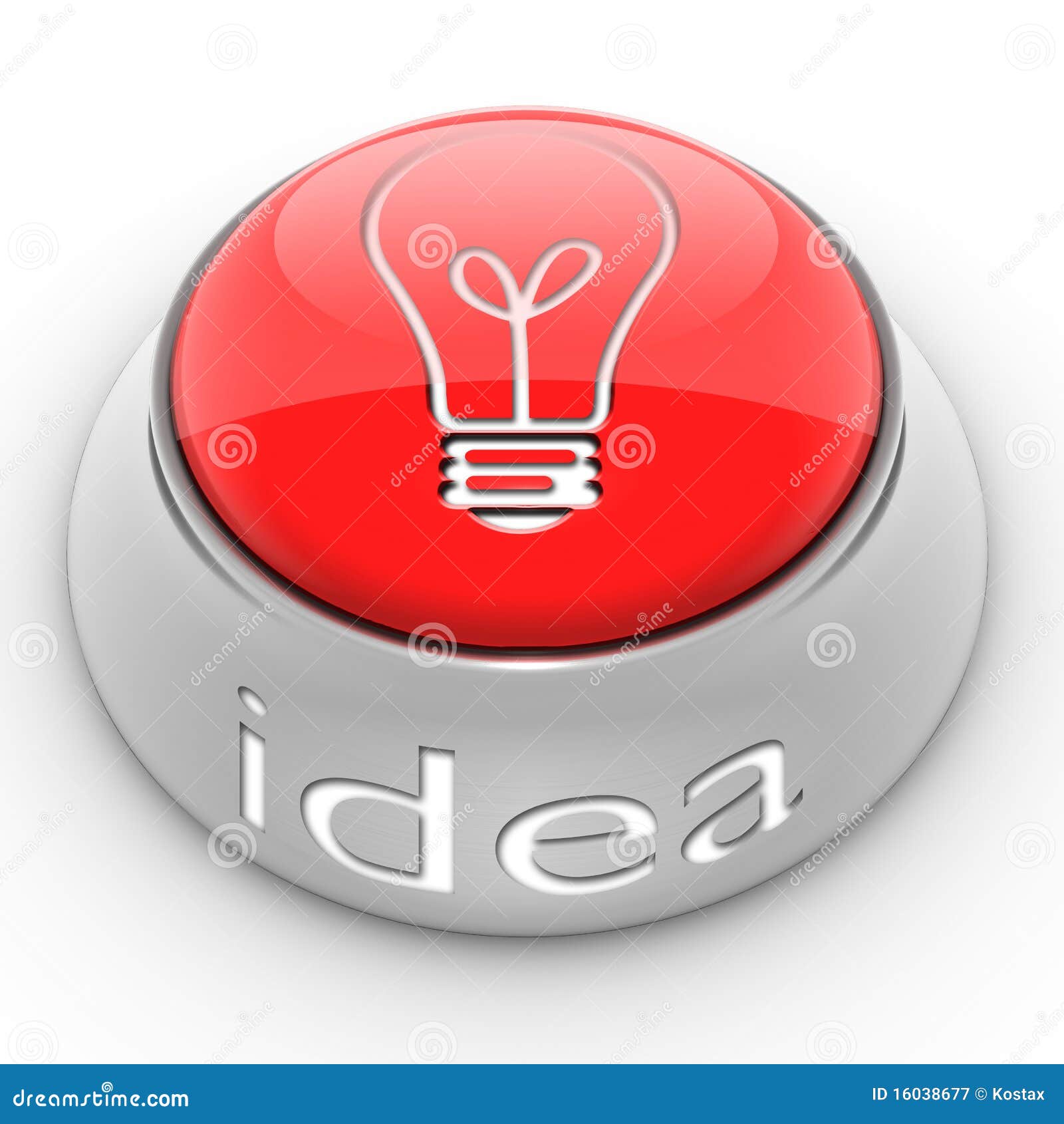 Button Idea stock illustration. Illustration of isolated - 16038677