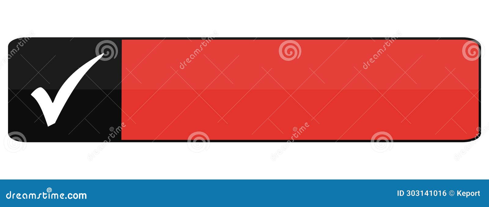 Button Illustration with Icon Showing Checkmark Stock Illustration ...