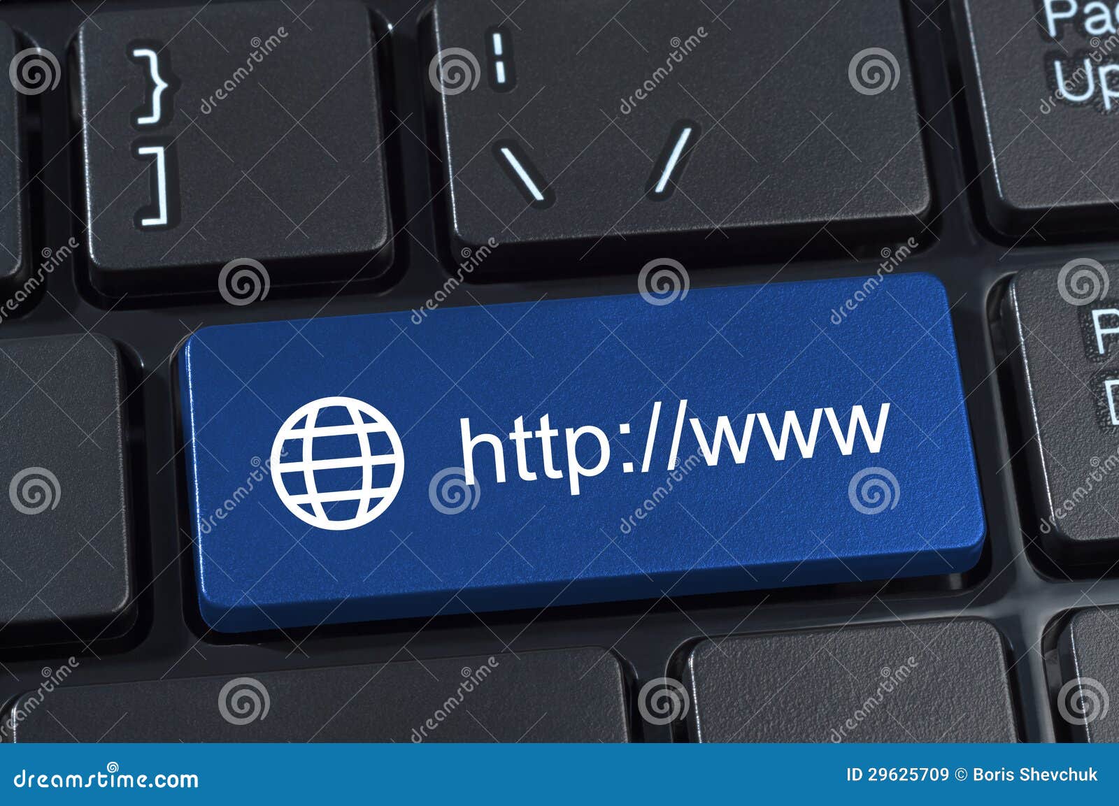 Button with Internet Address Http Www and Globe Icon. Stock ...