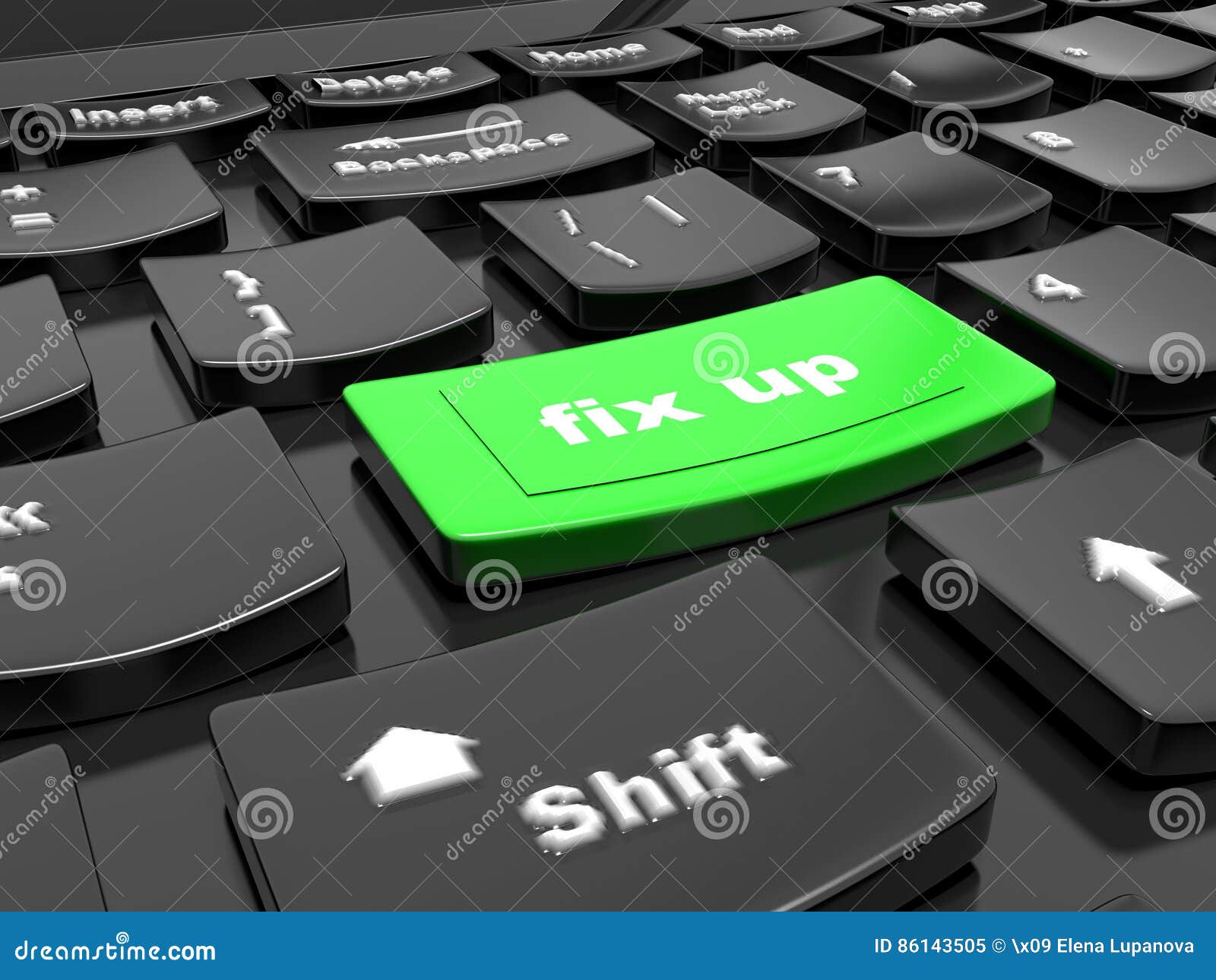 Button on the Keyboard - To Fix it, Fix Up - the Help Concept in ...