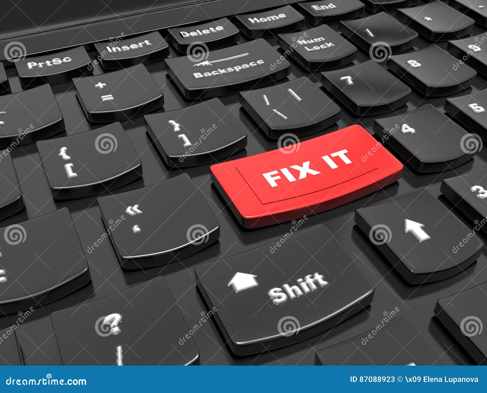 Button on the Keyboard - To Fix it, Fix Up - the Help Concept in ...