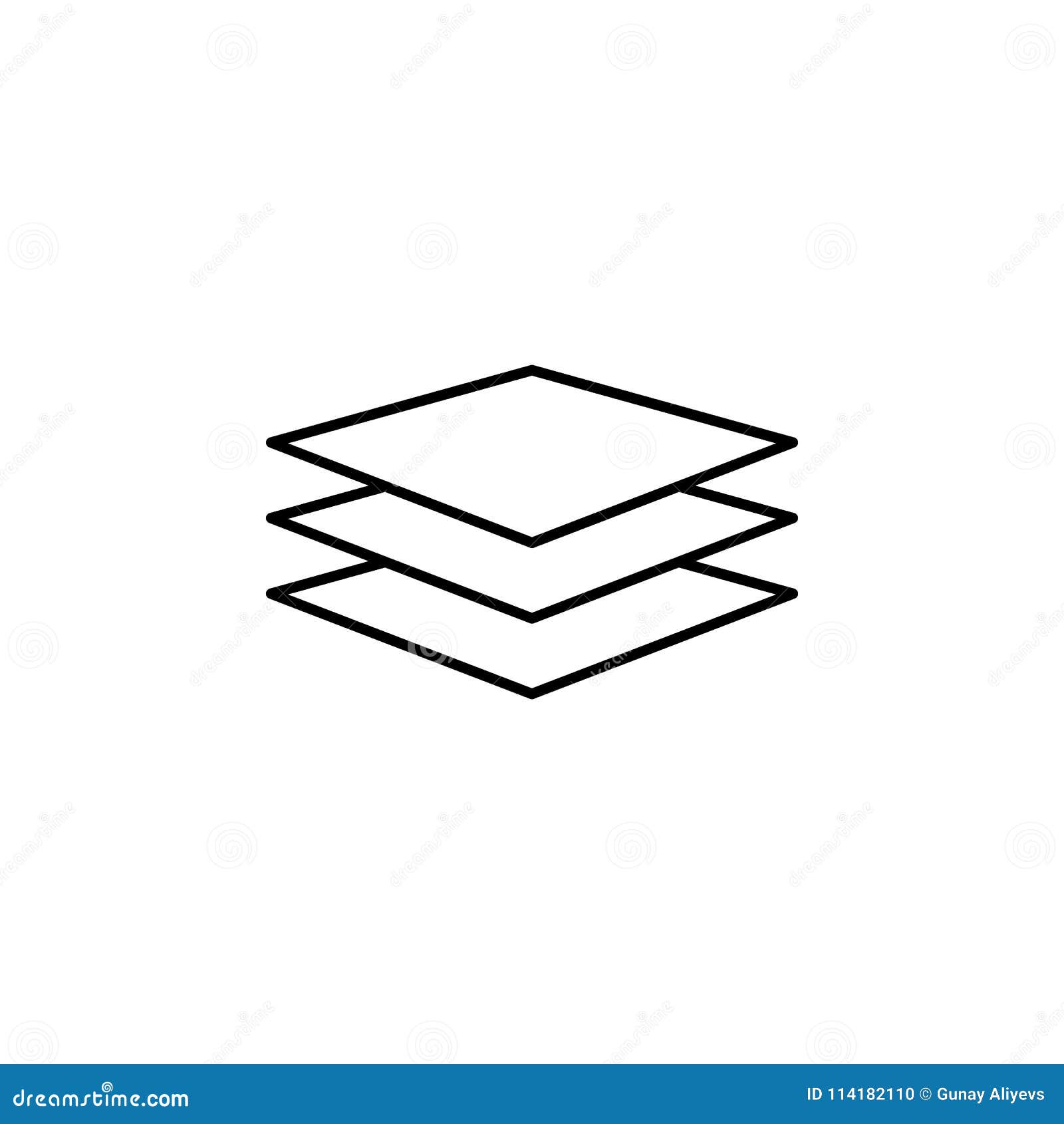 Button Layers Icon. Element of Simple Icon for Websites, Web Design ...