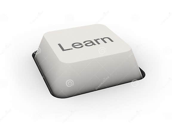 Button Learn stock image. Image of mobile, expertise, laptop - 8355023