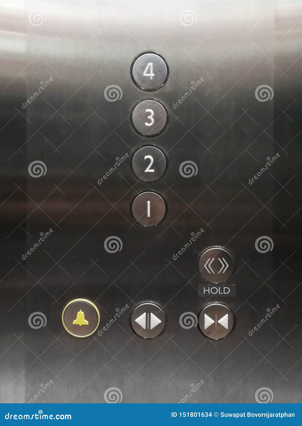 Button in lift elevator stock photo. Image of hold, floor - 151801634