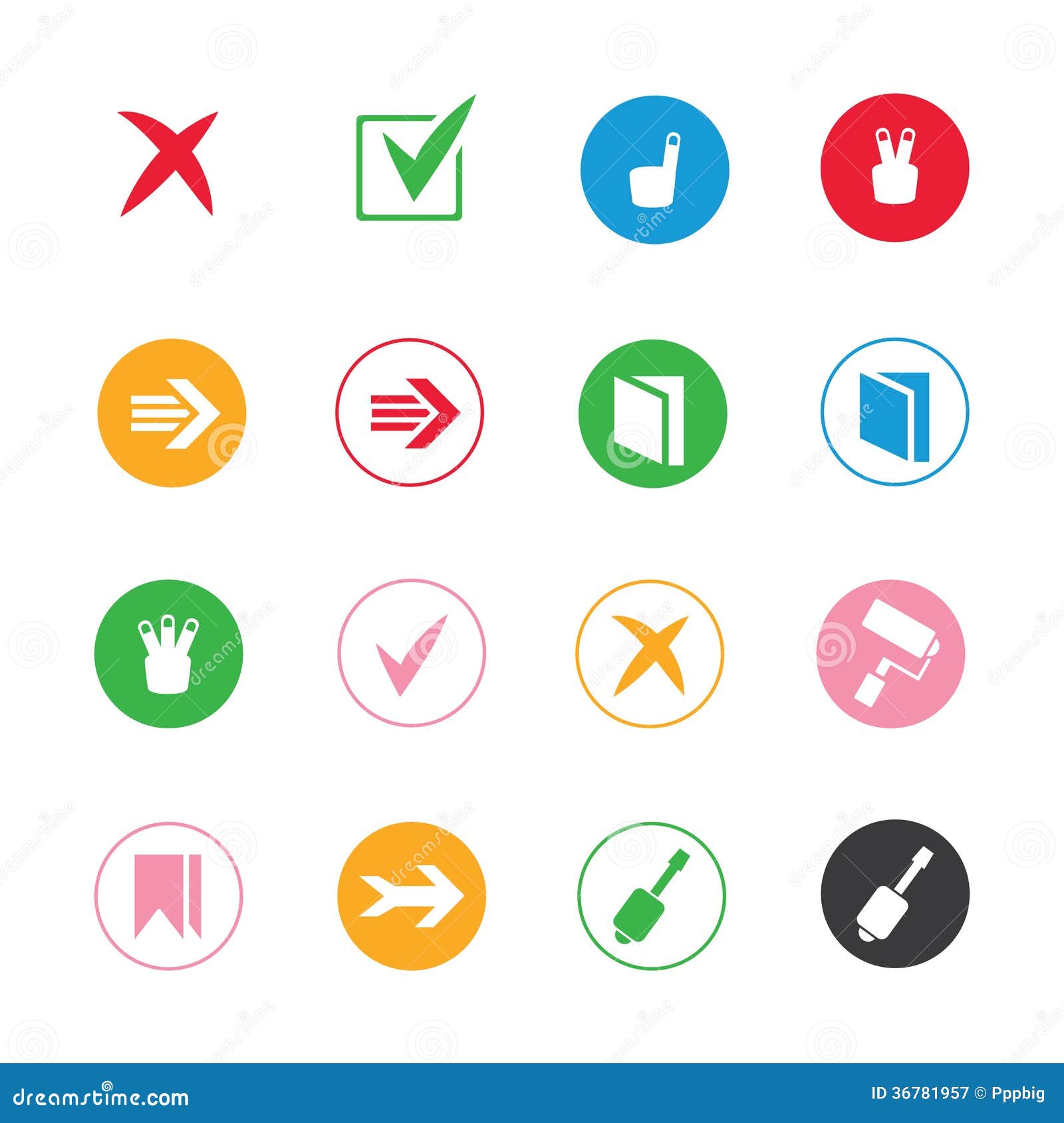 Button list, web elements stock illustration. Illustration of symbol ...