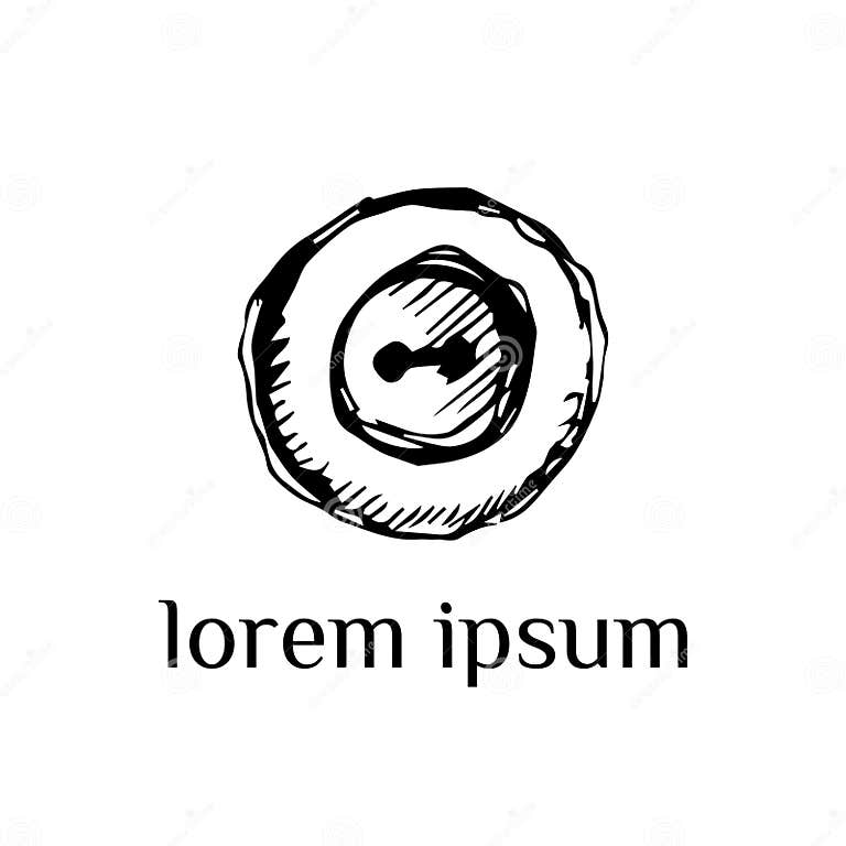 Button logo template stock illustration. Illustration of dress - 67842748