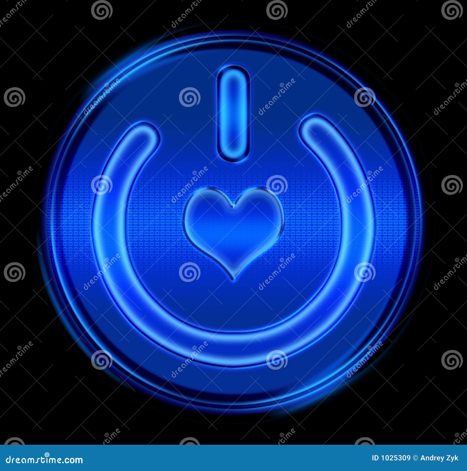 Button love blue stock image. Image of button, closeup - 1025309