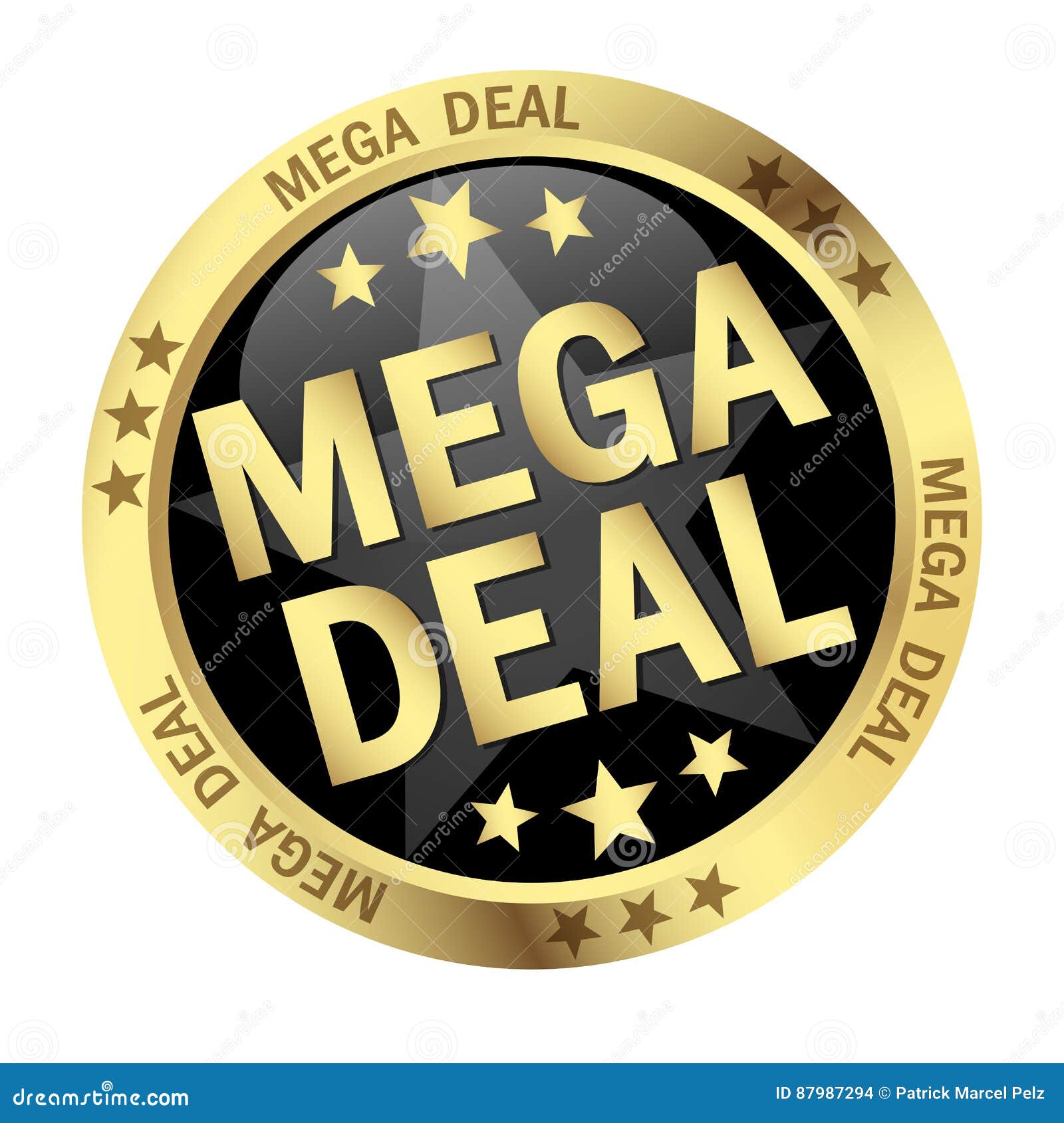 Mega Deal Sign Or Stamp Vector Illustration | CartoonDealer.com #130454036