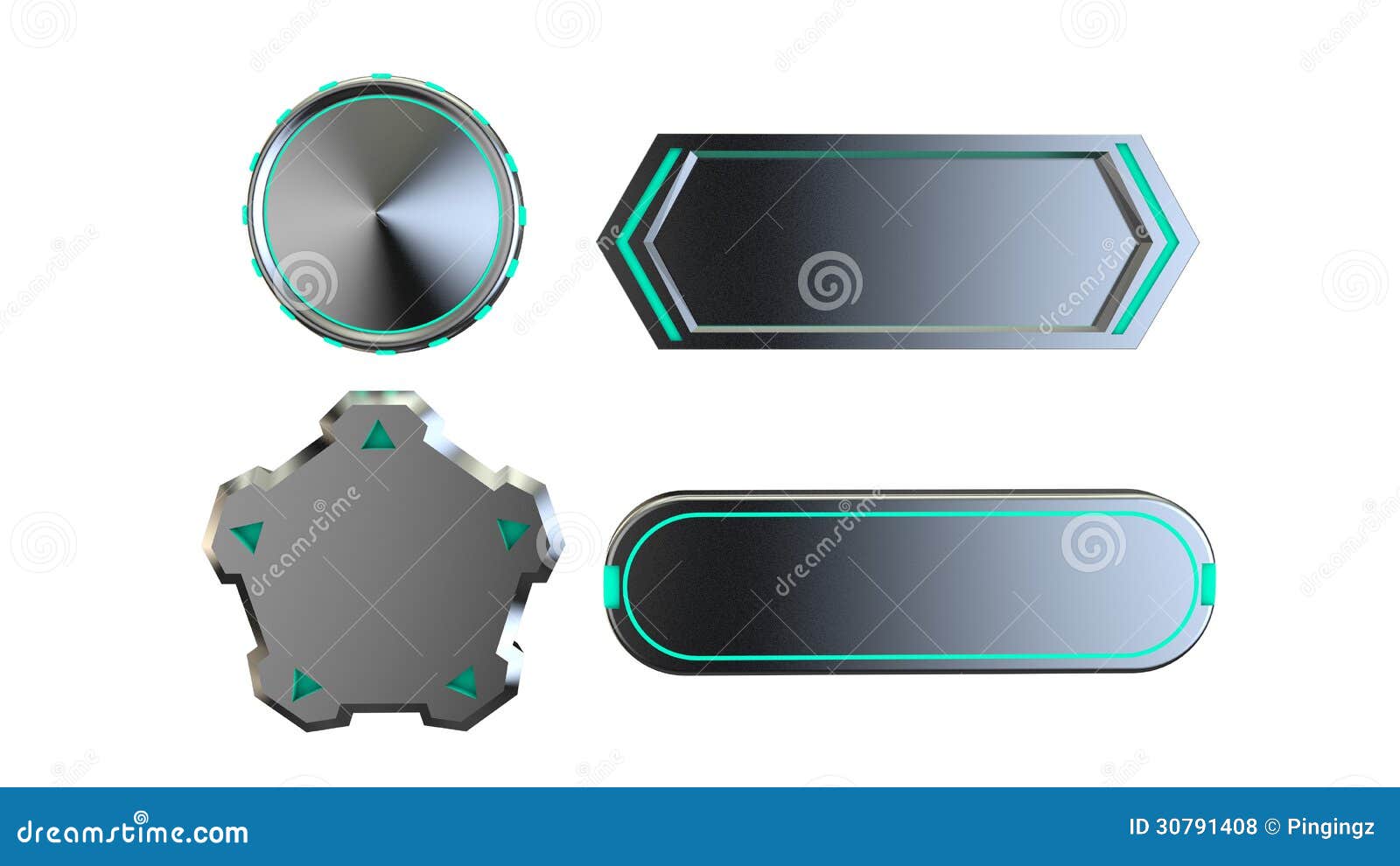 Red Button With A Metal Rim And A Number Royalty-Free Stock Image ...