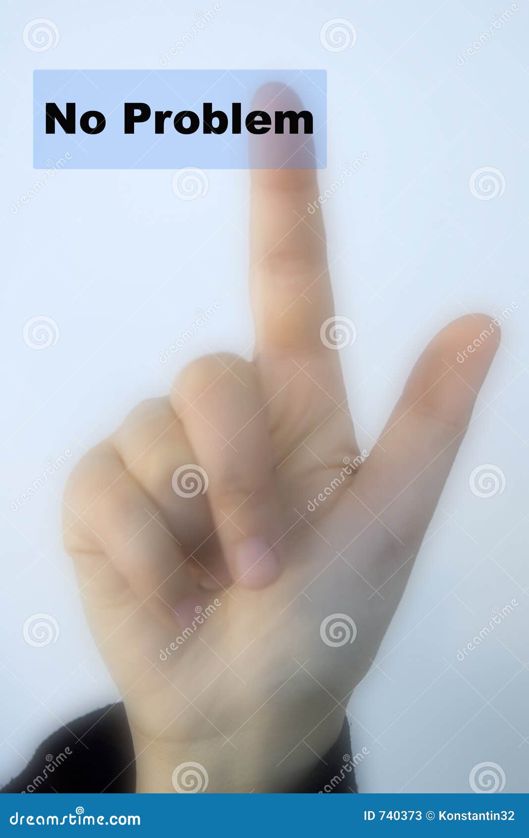 Button NO PROBLEM stock image. Image of accessibility, device - 740373