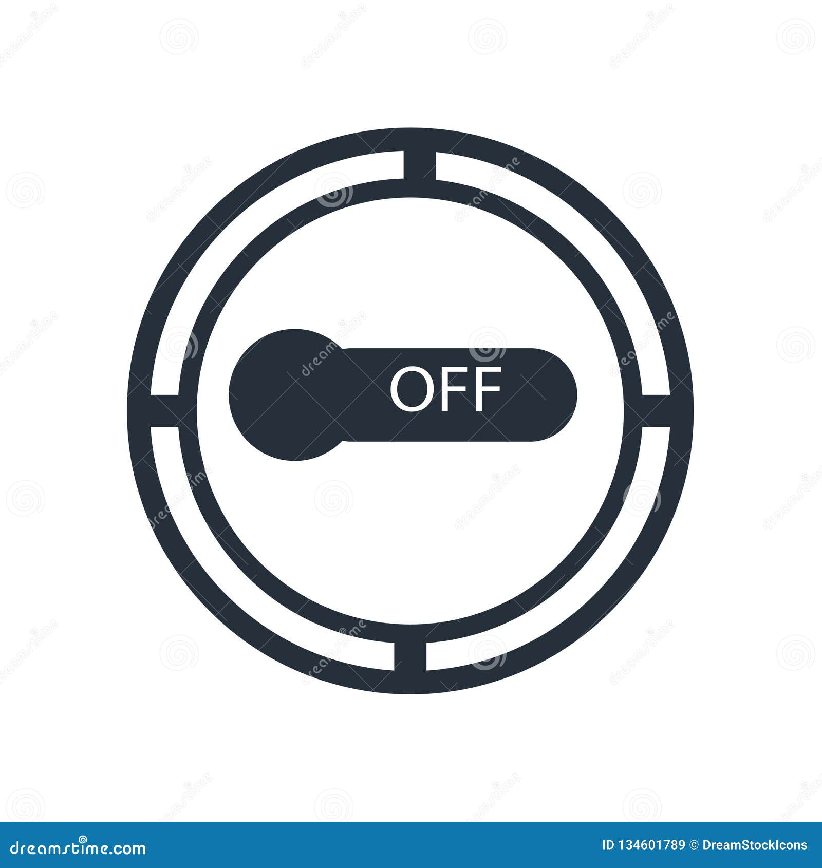 Button on Off Icon Vector Sign and Symbol Isolated on White Background ...