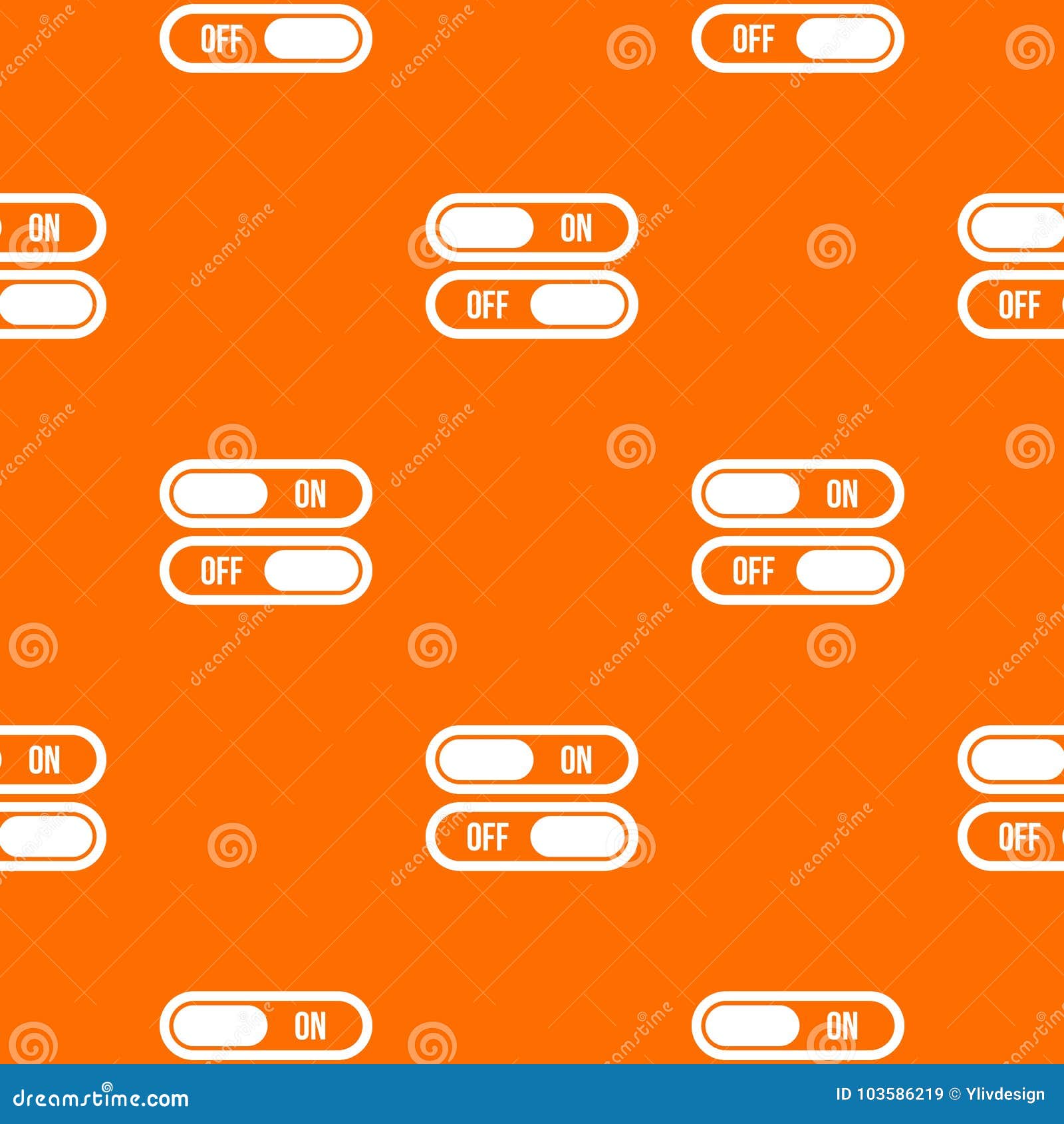 Button on and Off Pattern Seamless Stock Vector - Illustration of ...