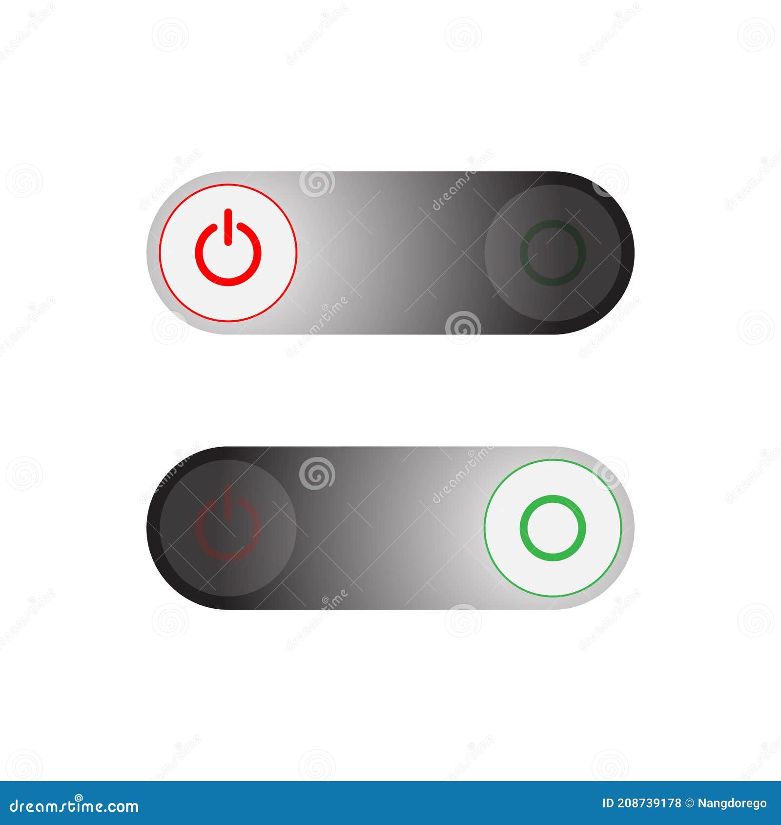 The Off Buttons are Enclosed in a Red Circle and the on Buttons in a ...