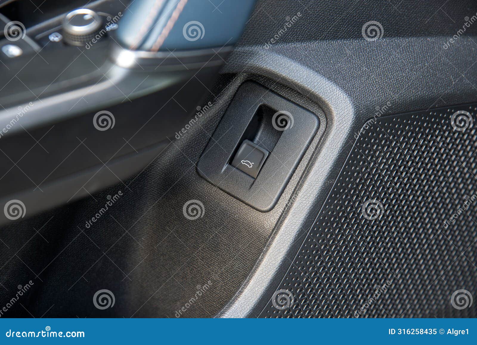 Button for Opening and Closing the Car Trunk Stock Image - Image of ...