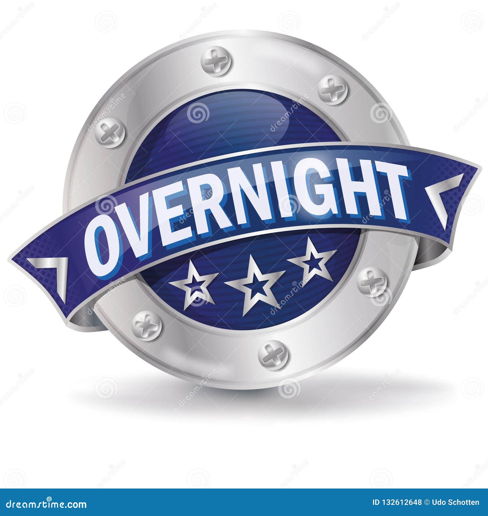 Button overnight shipping stock vector. Illustration of competence ...