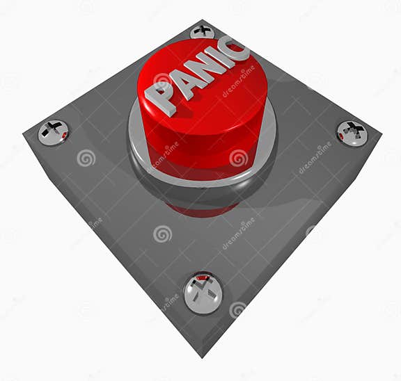 Button_PANIC stock illustration. Illustration of industry - 250225
