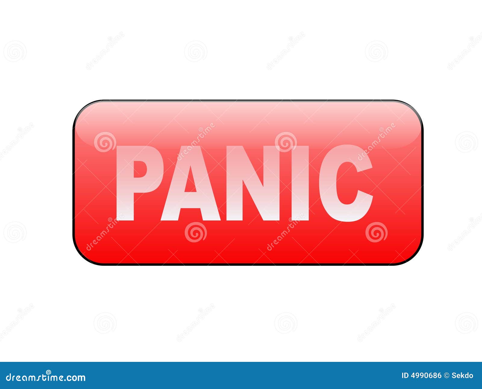 Button Panic stock illustration. Illustration of closeup - 4990686