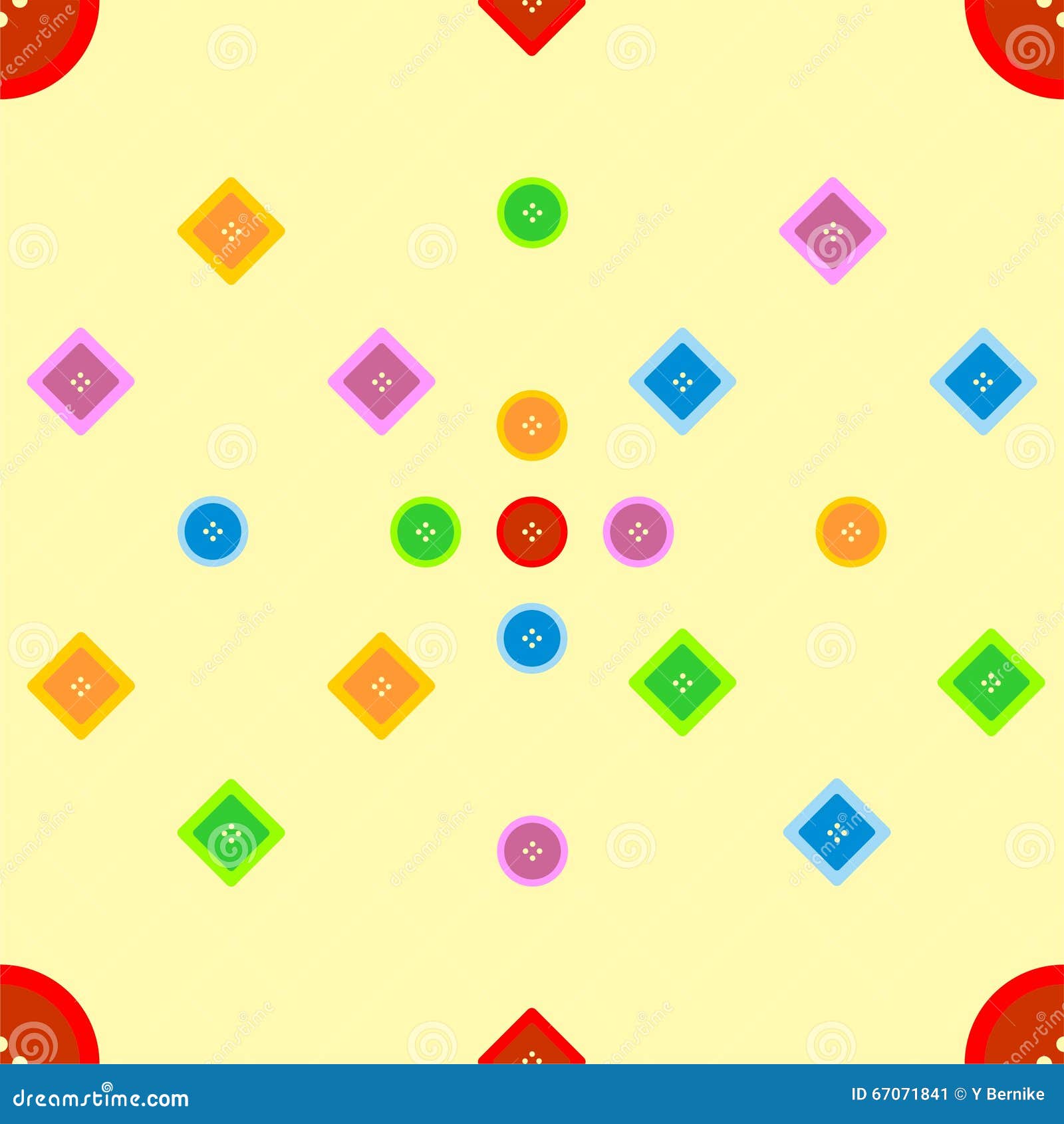 Button pattern stock vector. Illustration of button, cute - 67071841