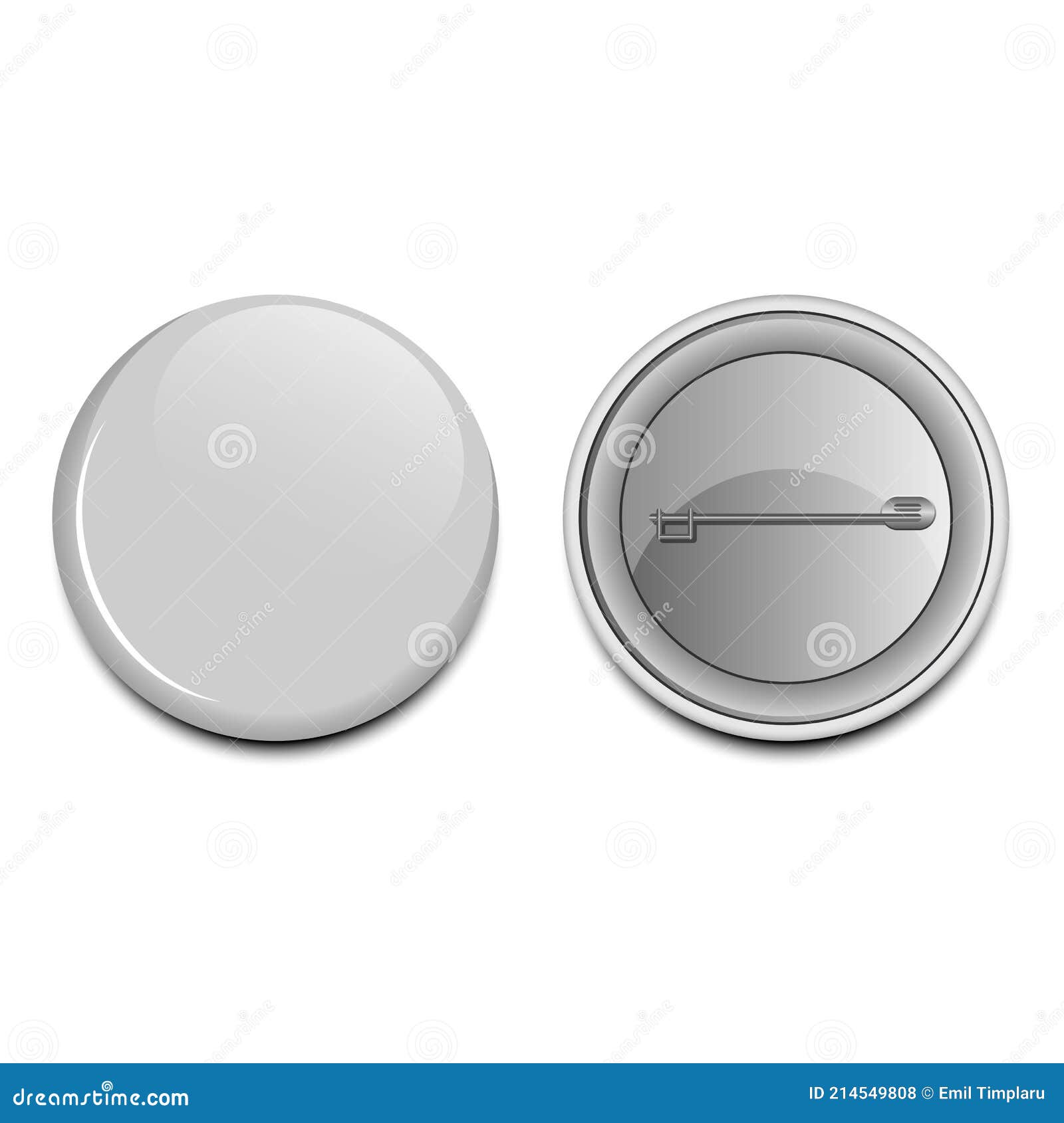 Button Pin Vector Design Illustration Stock Vector - Illustration of ...