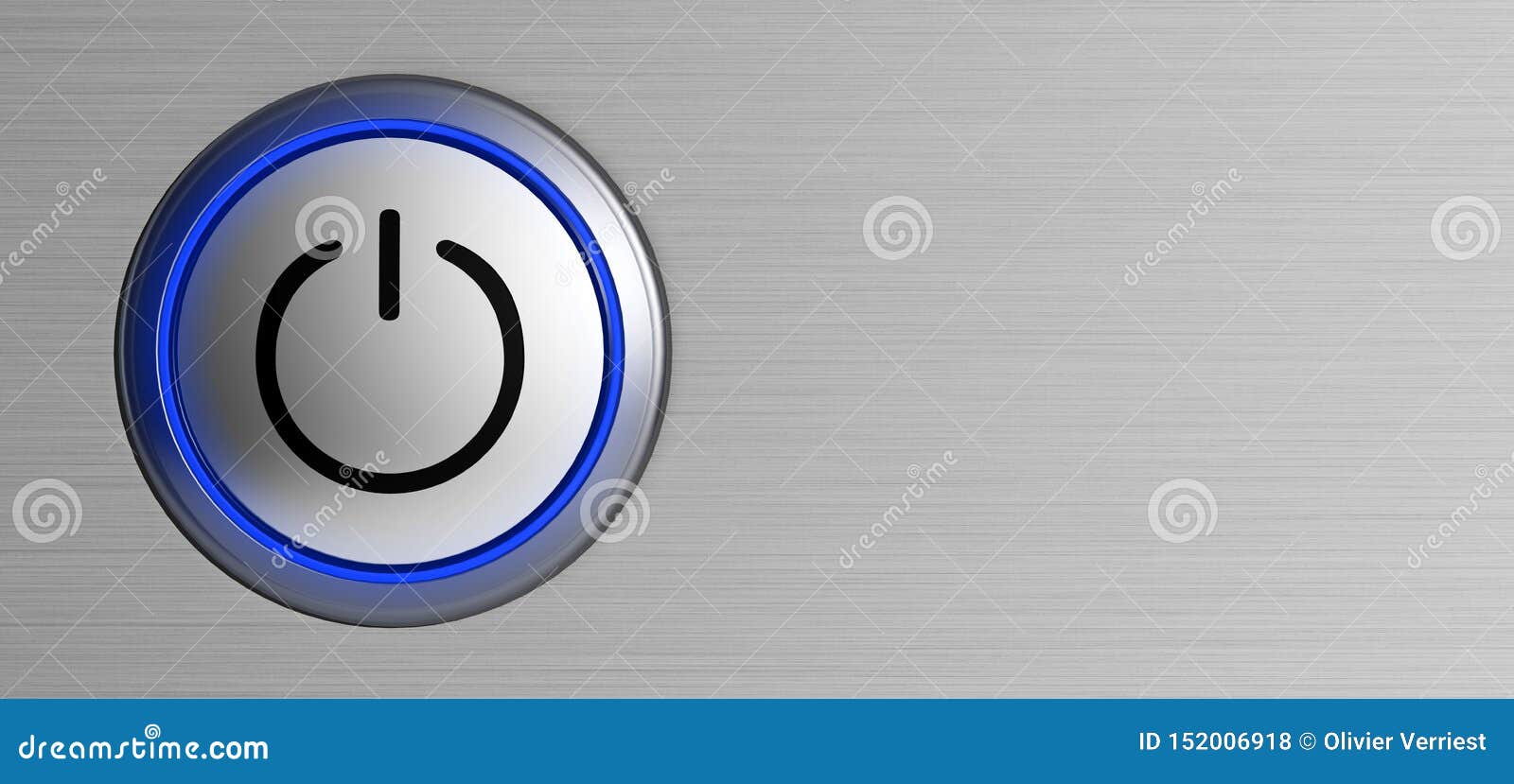Button Power Start Symbol Technology Push Stock Illustration ...