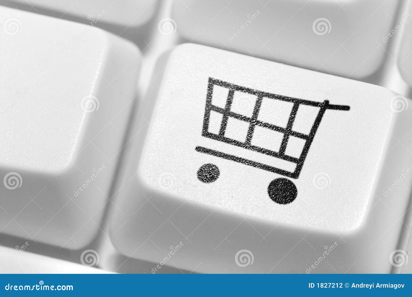 Button for Purchases on the Keyboard. Online Shop Stock Photo - Image ...