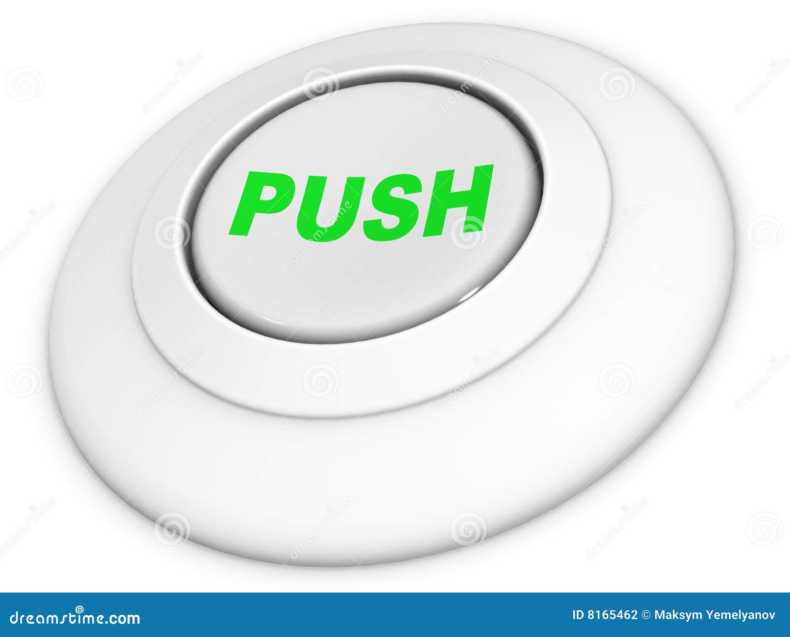 Button Push stock illustration. Illustration of render - 8165462