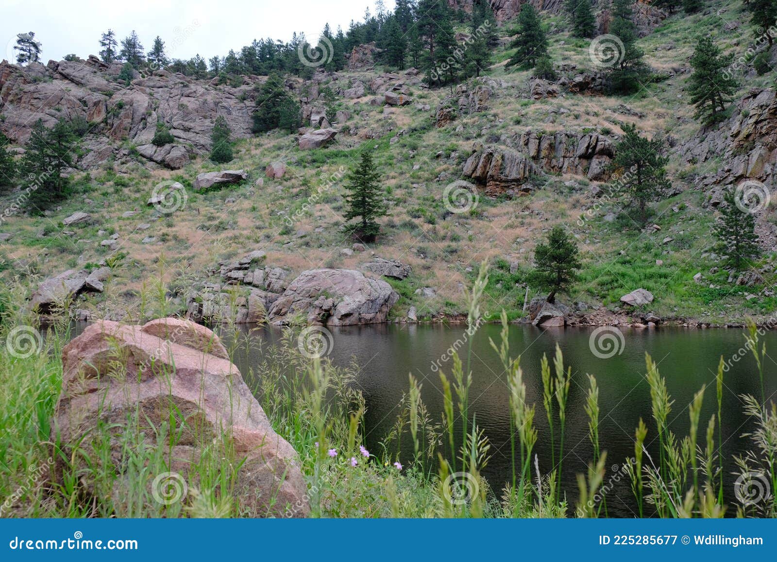 Button Rock Preserve& X27;s Longmont Reservoir Stock Image - Image of ...
