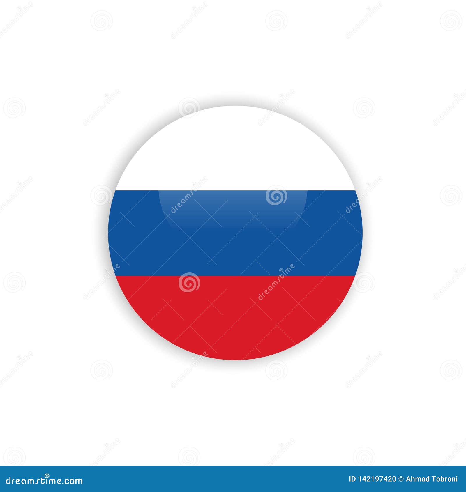 Button Russia Flag Vector Template Design Stock Vector - Illustration ...