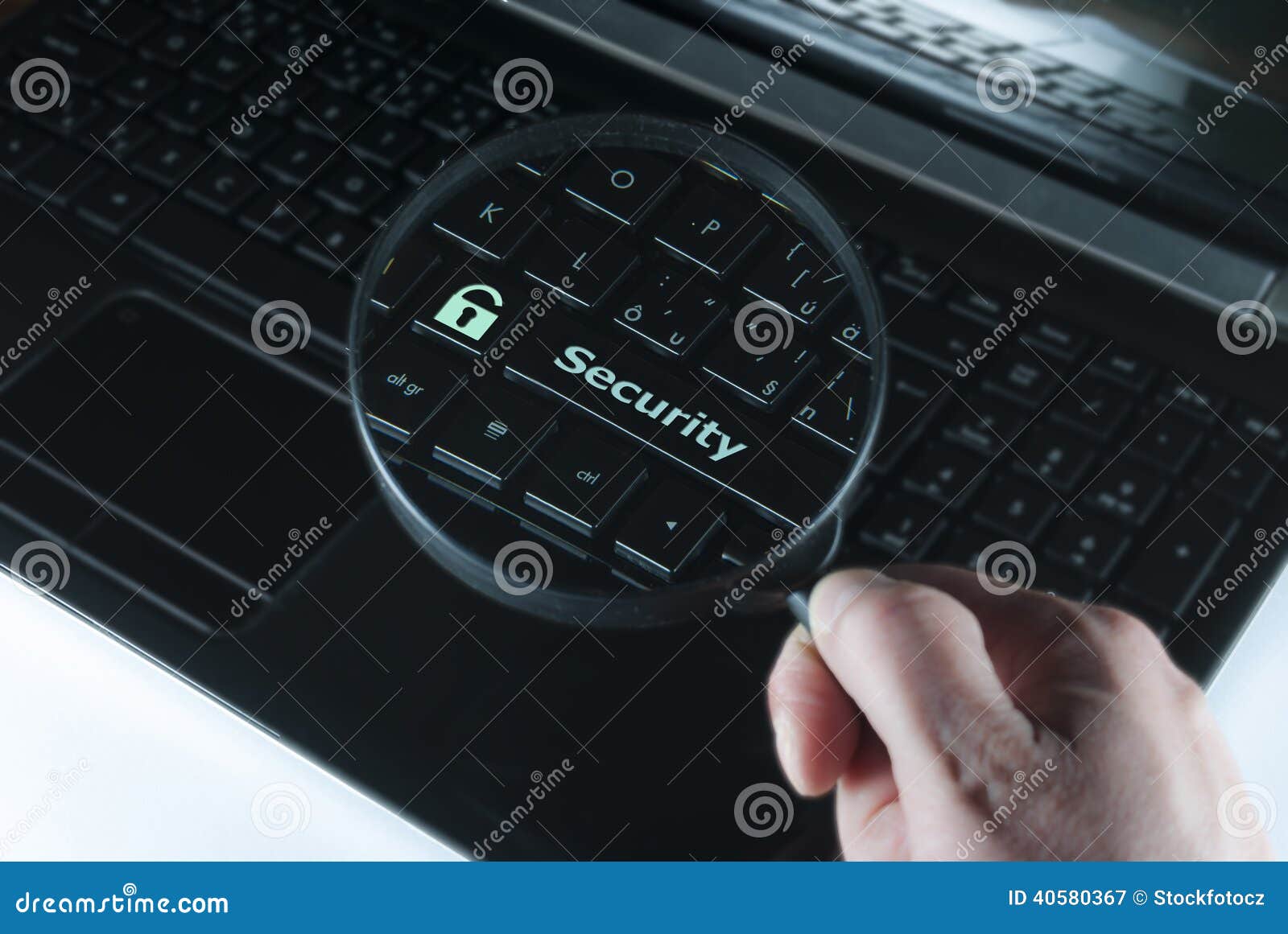 Button security stock image. Image of laptop, icon, notebook - 40580367