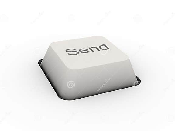 Button send stock illustration. Illustration of globe - 3075520