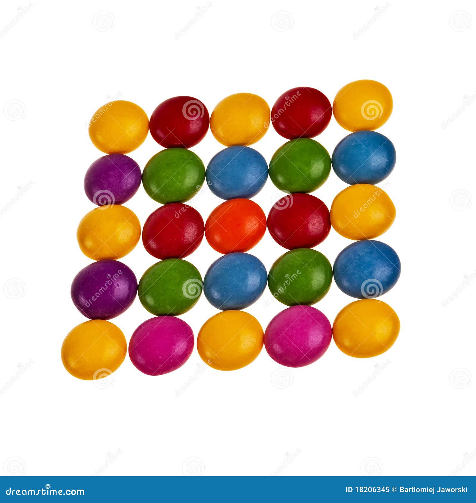Button Shaped Colorful Candies. Stock Image - Image of round ...