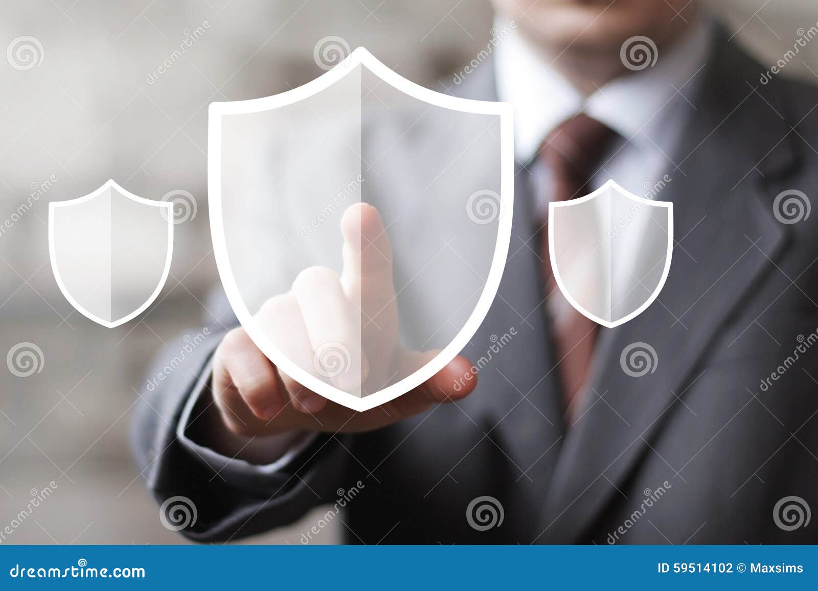 Button Shield Icon Security Virus Web Business Online Sign Stock Photo ...