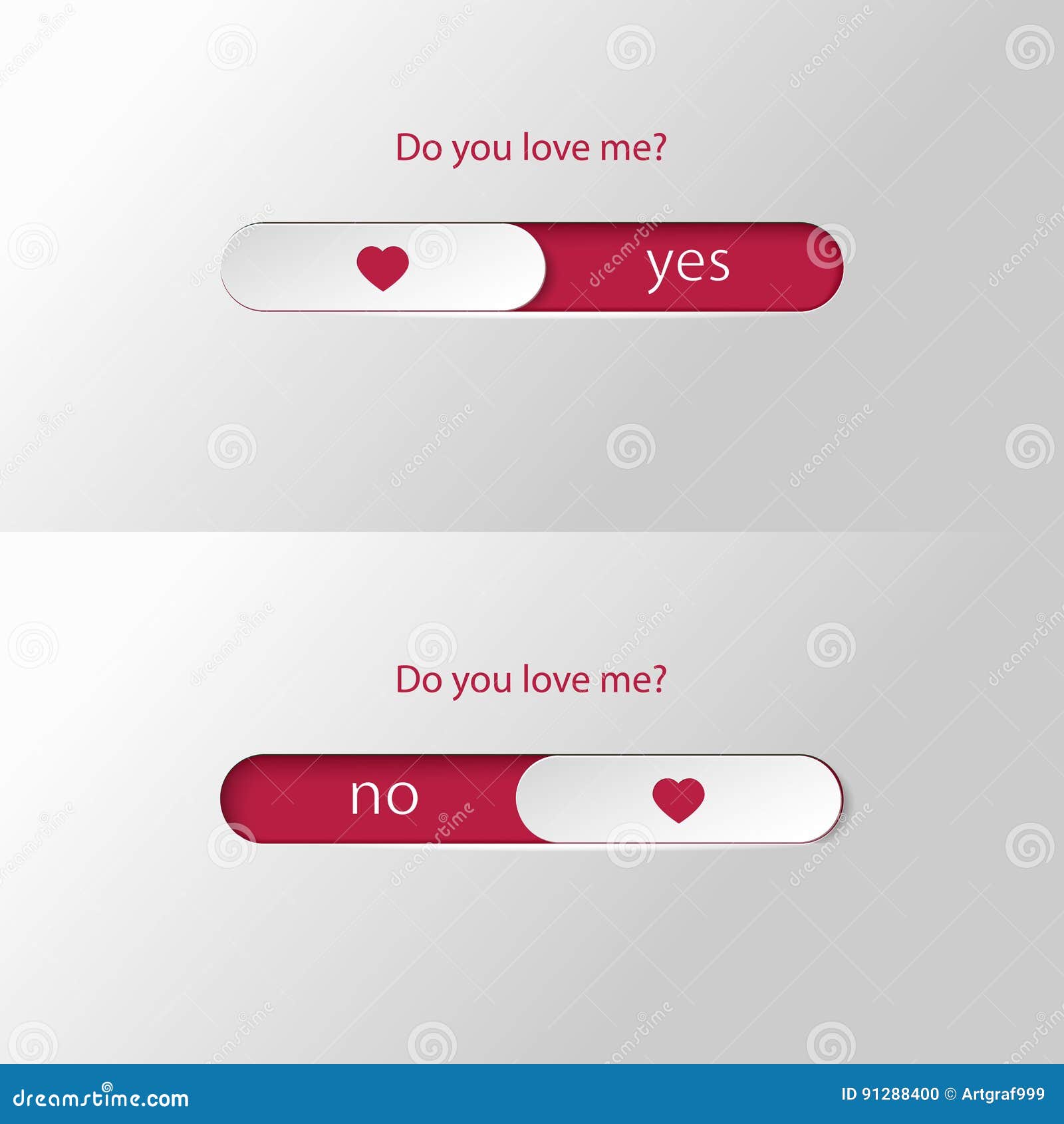 Button Slider Do You Love Me Stock Vector - Illustration of design ...