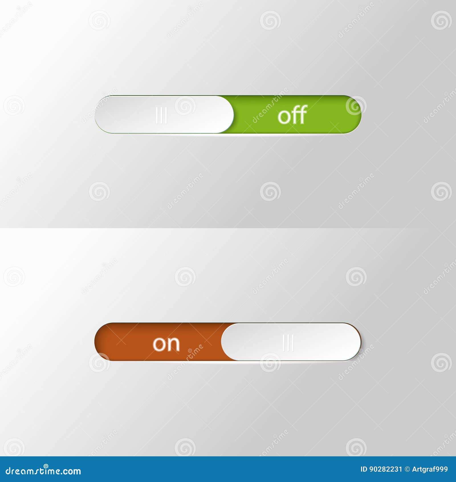 Button slider on off stock vector. Illustration of element - 90282231 Button slider on off stock vector. Illustration of element - 90282231
