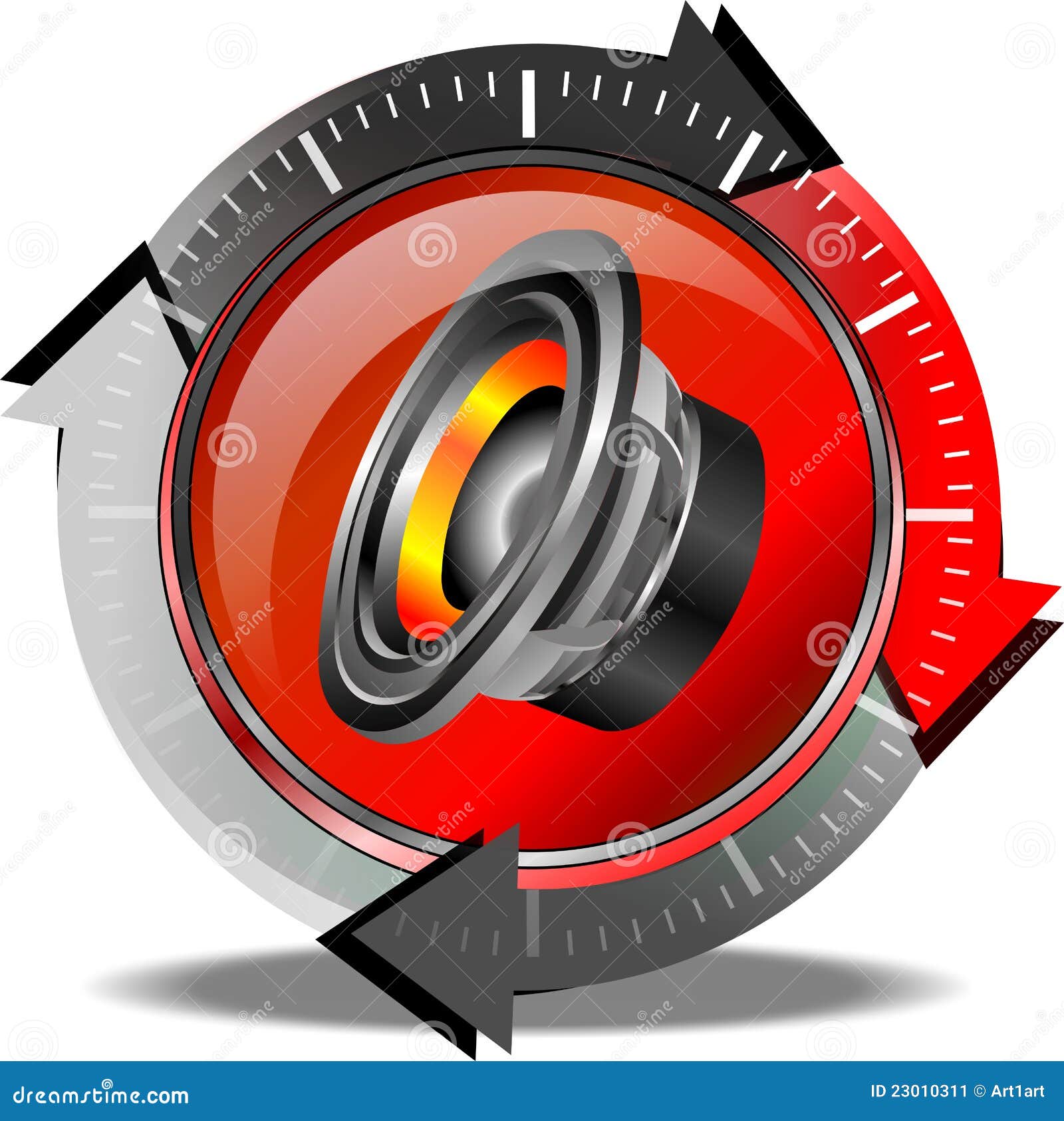 Button sound stock illustration. Illustration of abstract - 23010311