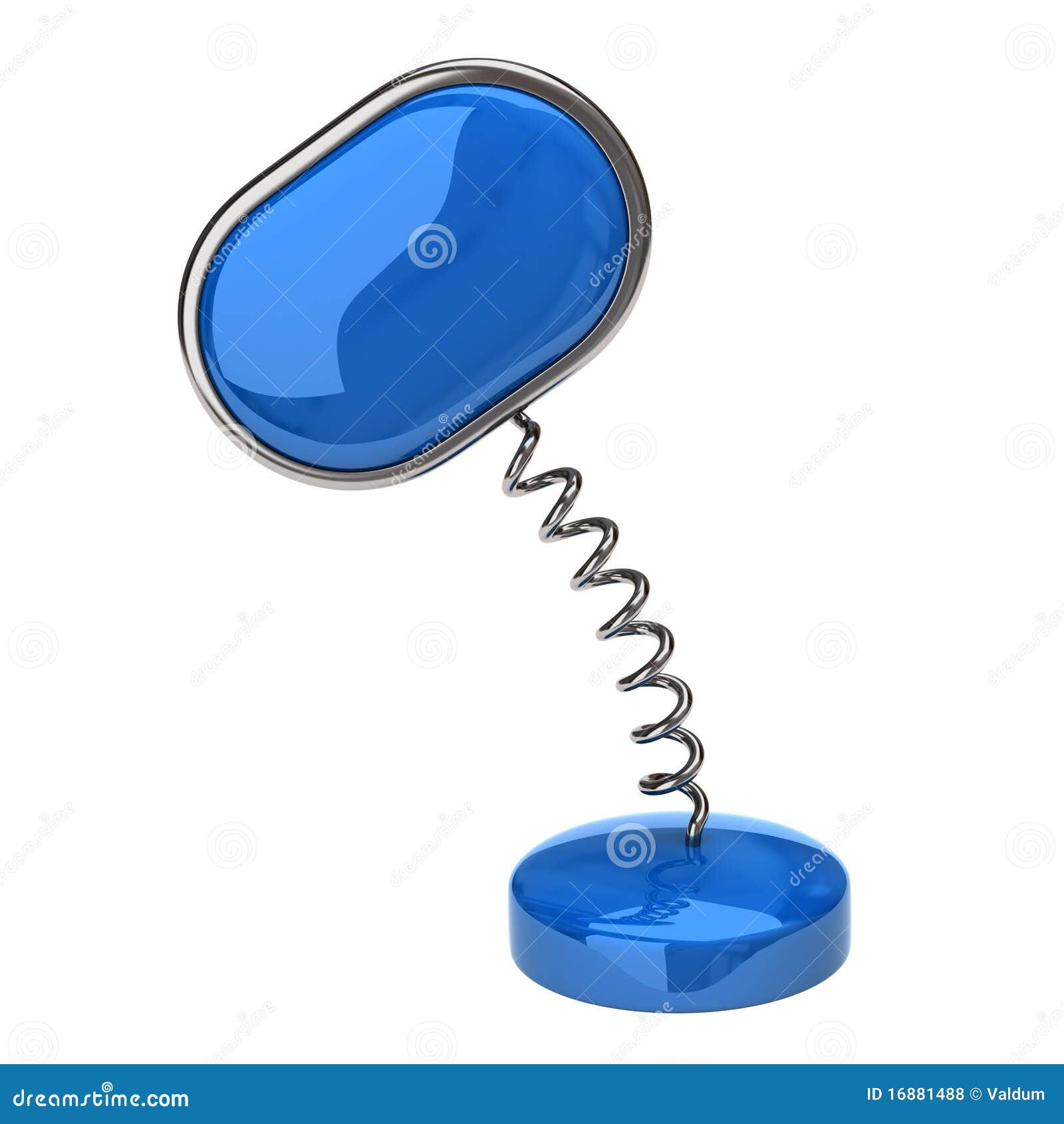 Button on a spring stock illustration. Illustration of online - 16881488