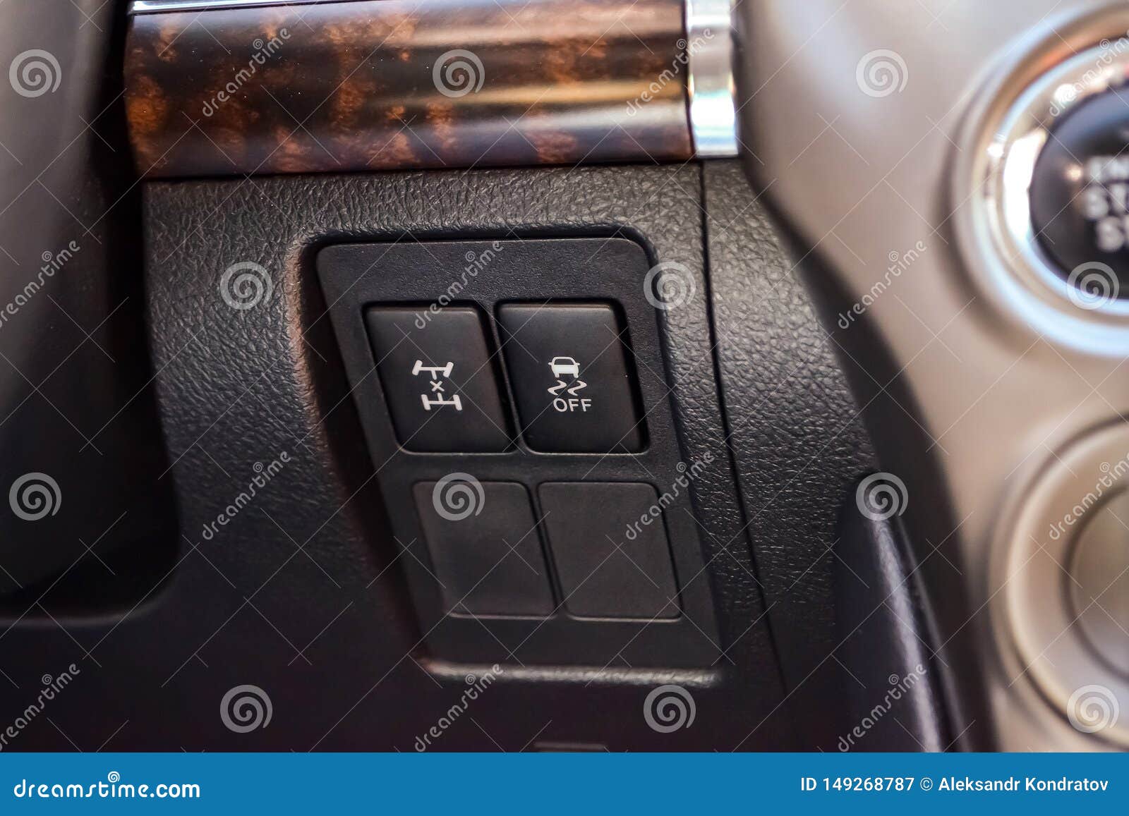 The Button for the Stability Control System and Locking the Center ...