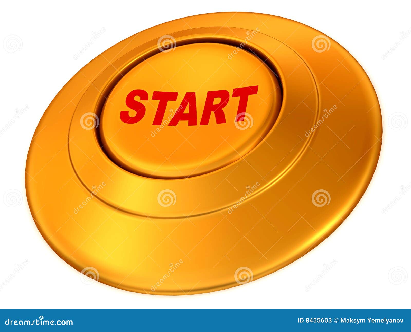 Button Start stock illustration. Illustration of shape - 8455603