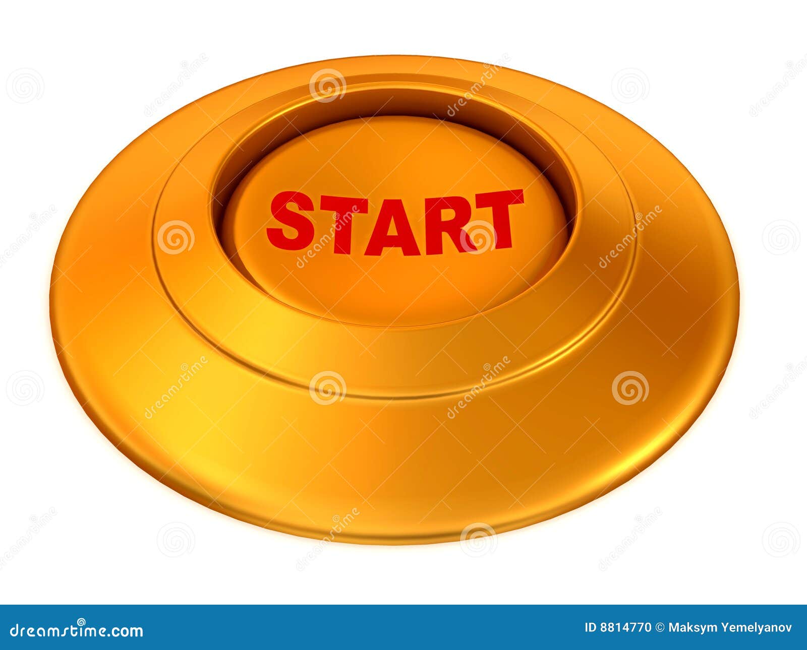 Button Start stock illustration. Illustration of shape - 8814770